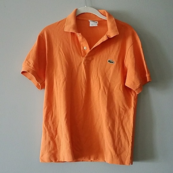 Lacoste | Shirts | Lacoste Orange Polo Shirt | Poshmark